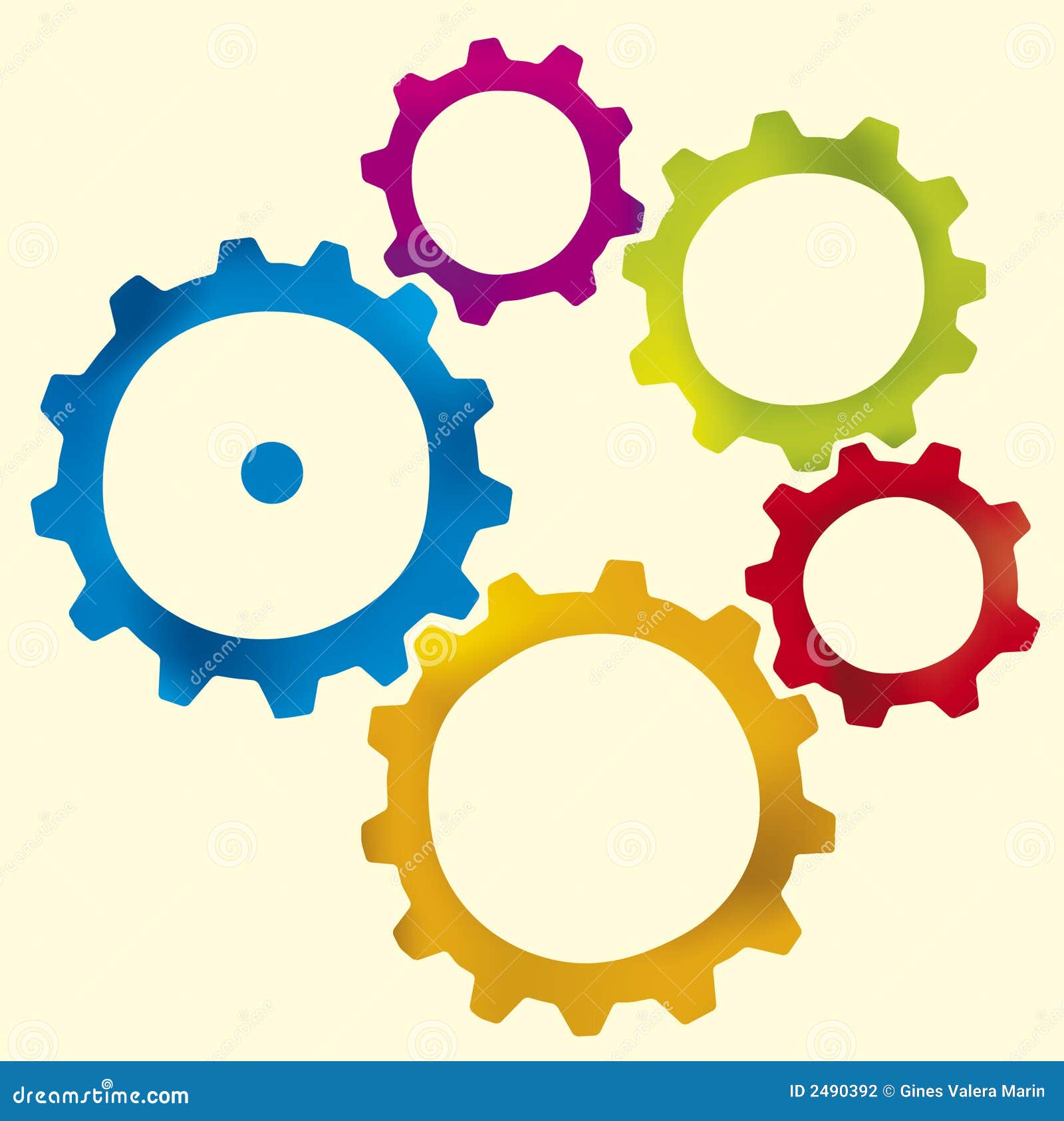 Object-gear (vector) stock vector. Illustration of engage - 2490392