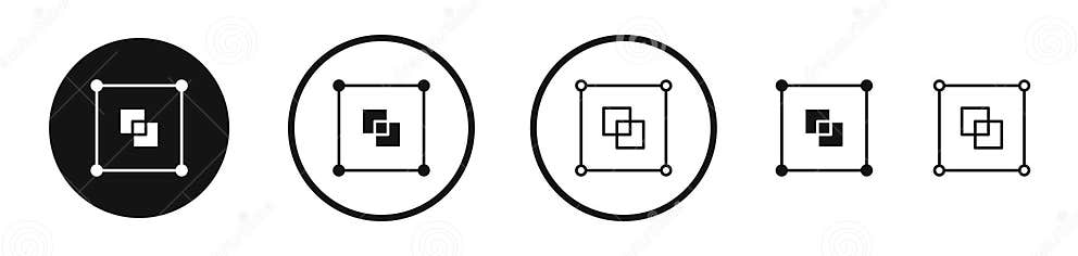 Object Group Icon Isolated on White Background Stock Vector ...