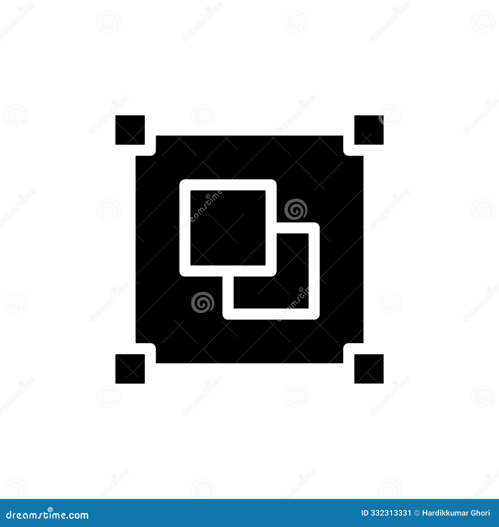 Object Group Icon Isolated on White Background Stock Illustration ...
