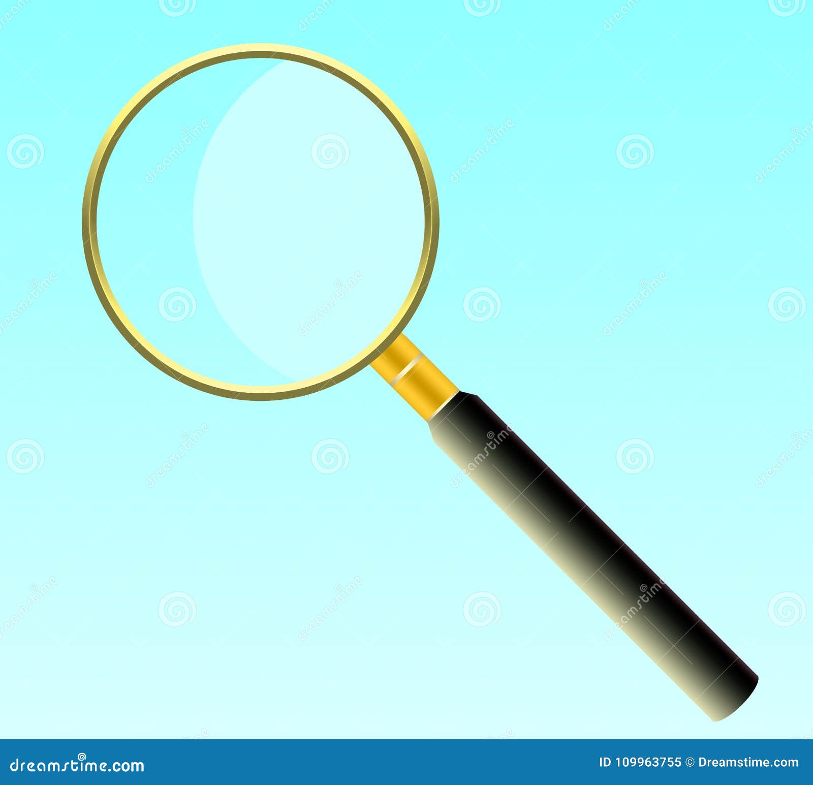 Object Magnifier for Magnifying Objects Stock Image - Image of golden ...