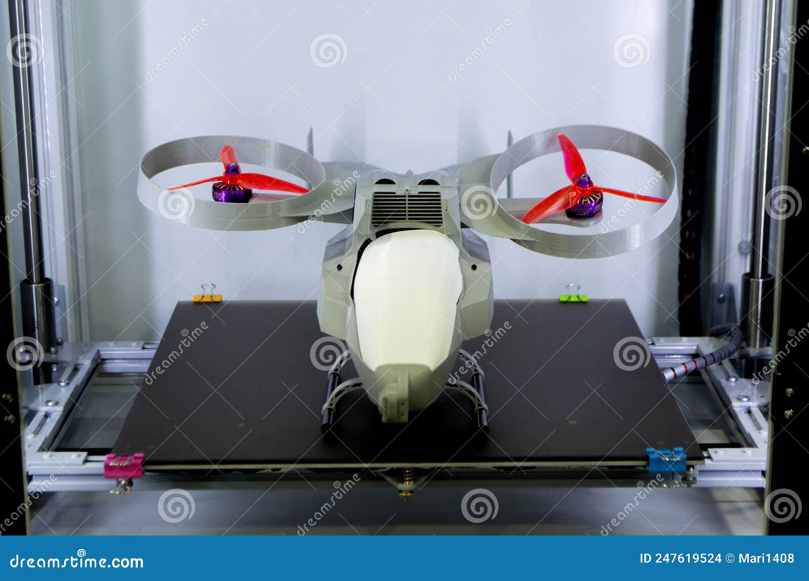 Object Printed on 3D Printer, on Desktop of 3d Printer. Stock Photo ...