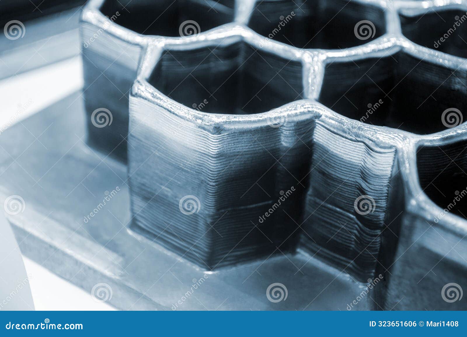 Object Printed by 3D Printer from Metal. Additive Manufacturing ...