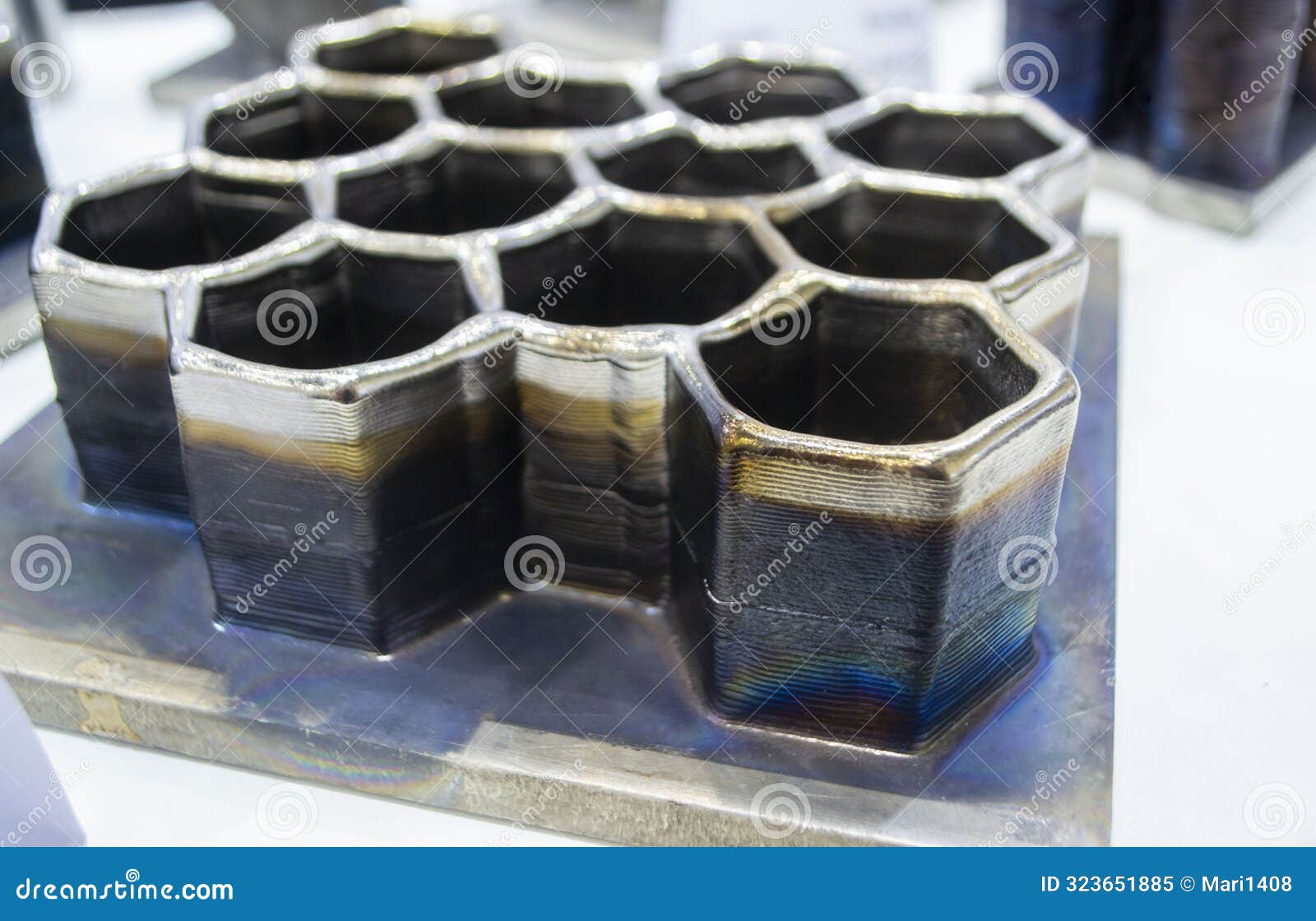 Object Printed by 3D Printer from Metal. Additive Manufacturing ...