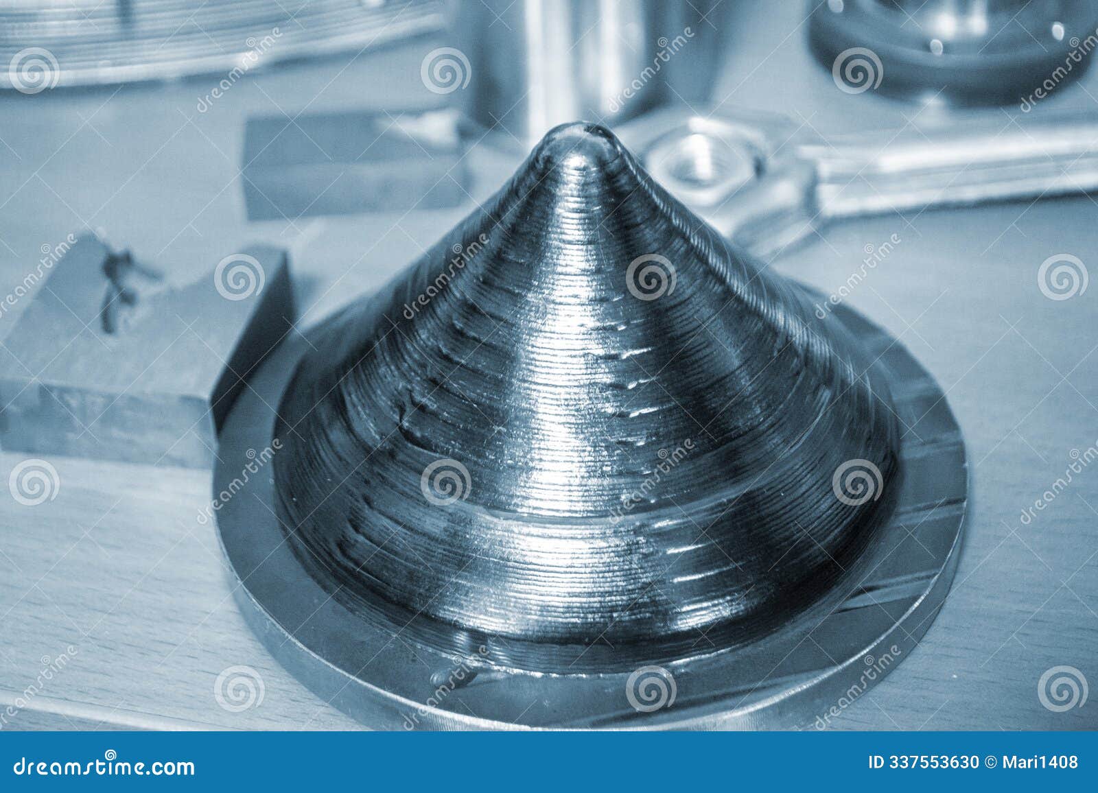 Object Printed by 3D Printer from Metal. Additive Manufacturing ...