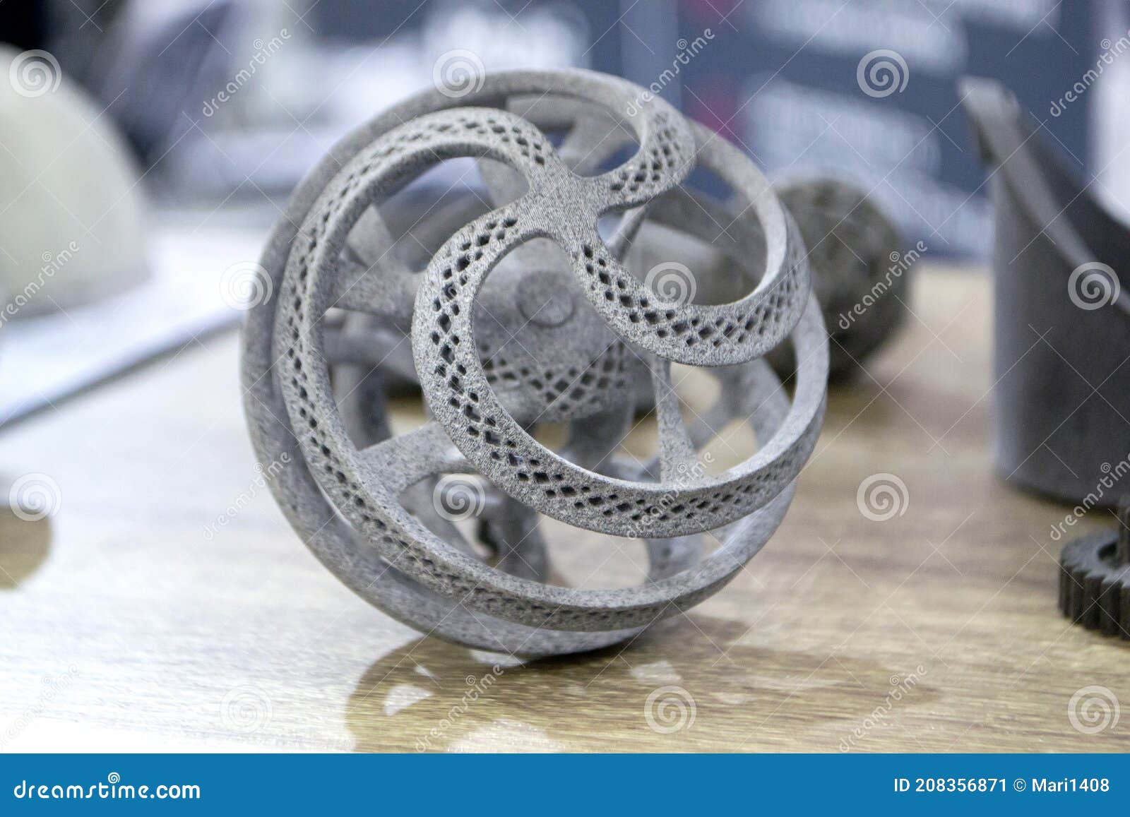 Object Printed on a Powder 3D Printer from Polyamide Powder Stock Image ...