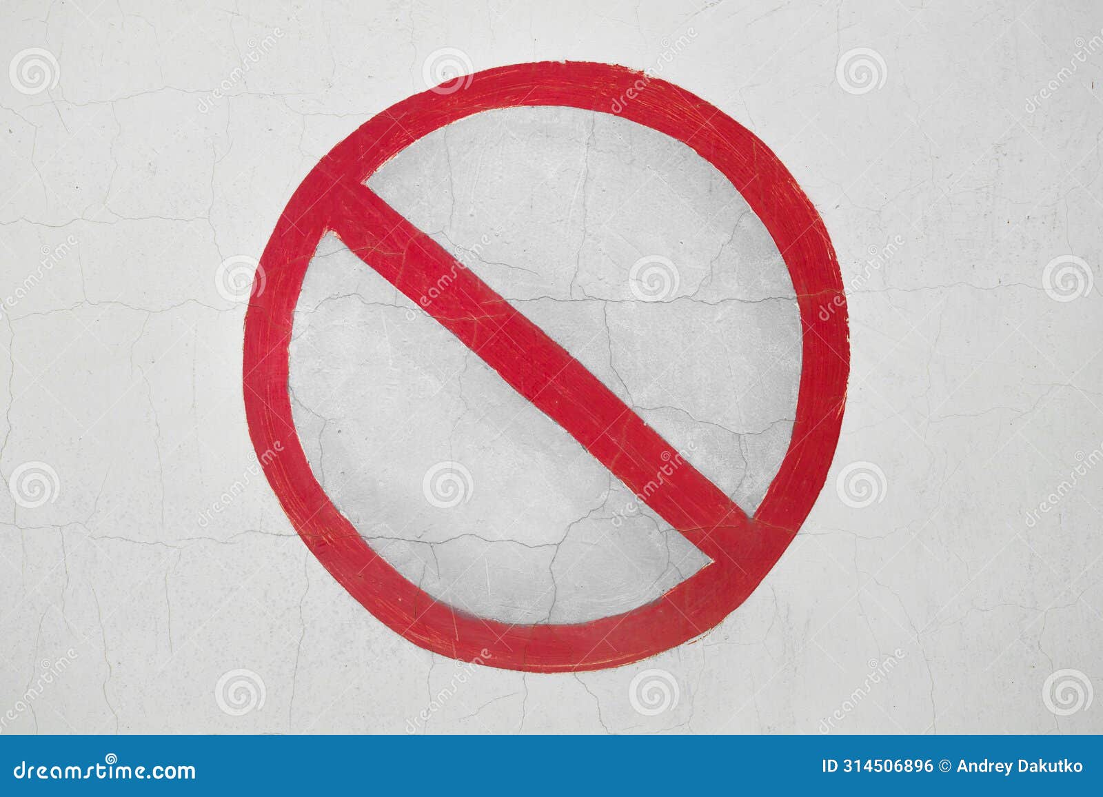 Object Prohibiting Car Sign Traffic Symbol Stopping Prohibited on Wall ...