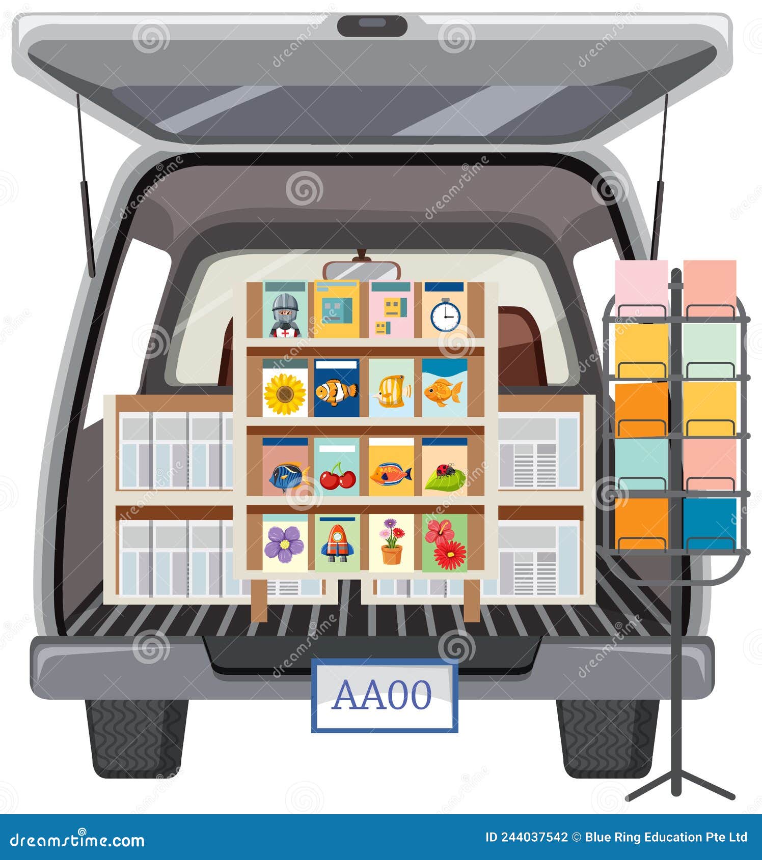 Object for Sale at the Car Boot Stock Vector - Illustration of design ...