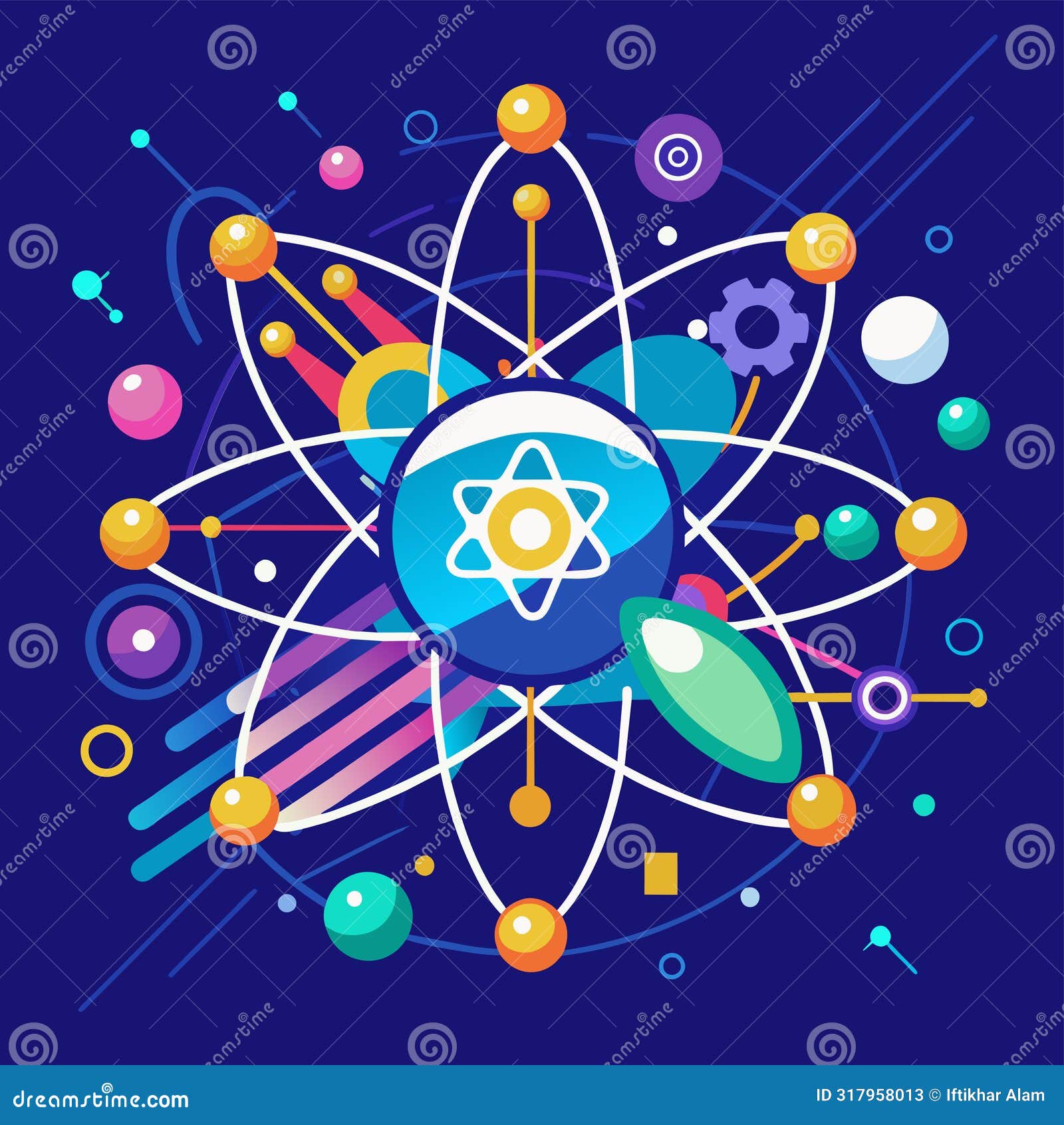 An Object Stands Out Against a Solid Blue Background, a Simple yet ...