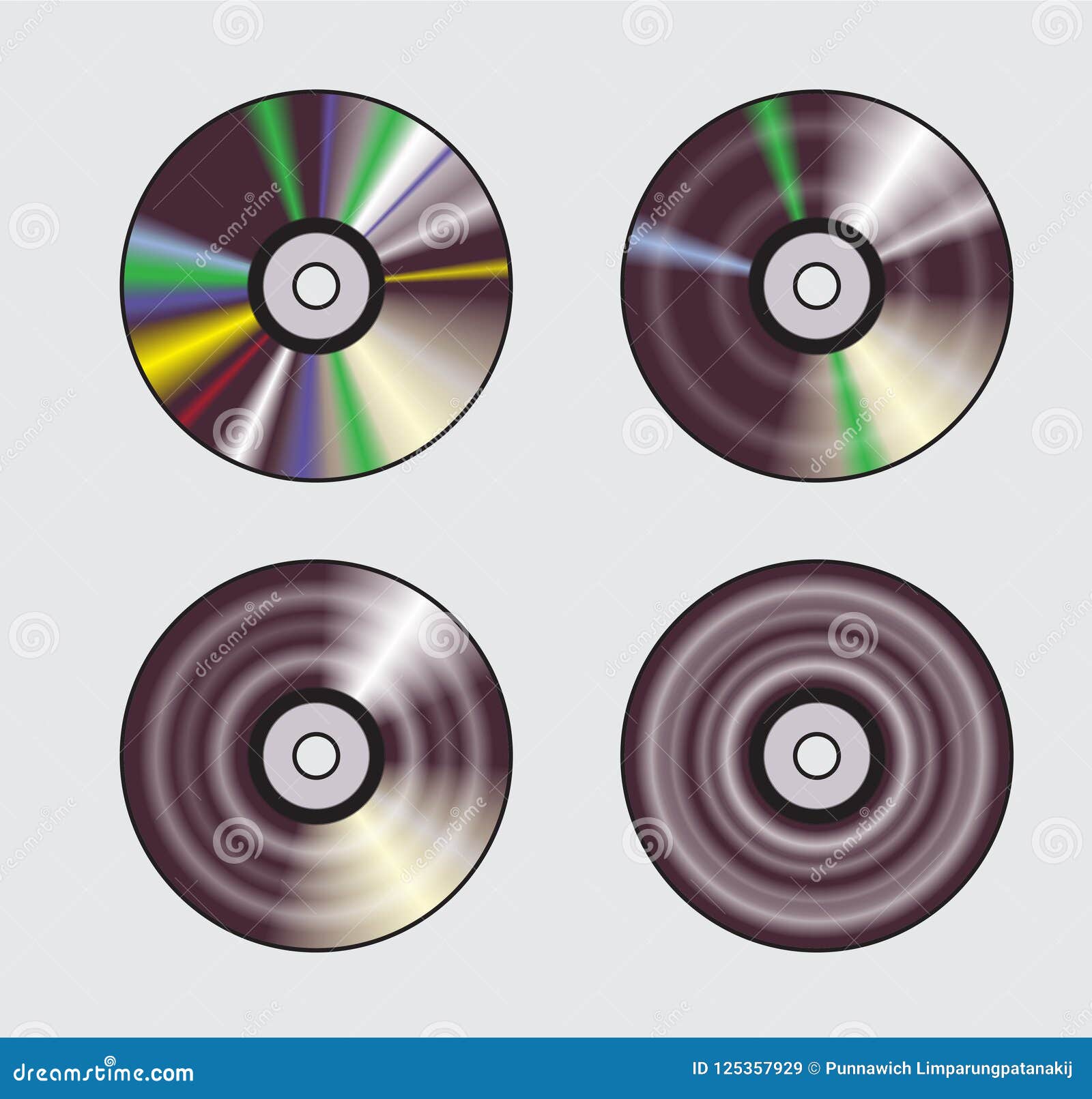 CD-R Spining Motion Vector Illustration Stock Vector - Illustration of ...