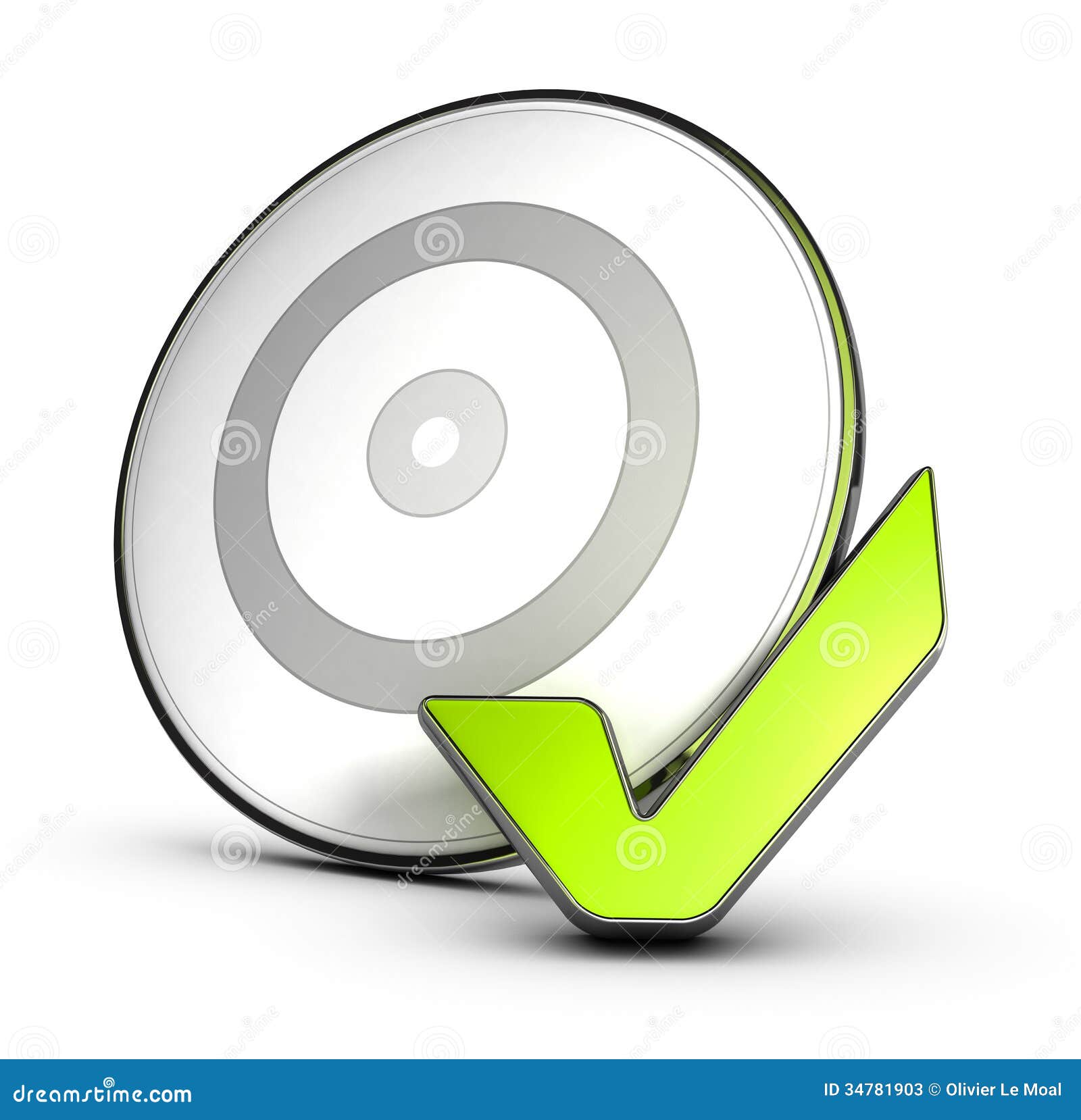 Objectif atteint illustration stock. Illustration du vert - 34781903
