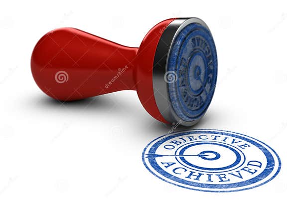 Objectif atteint illustration stock. Illustration du résultats - 77264128