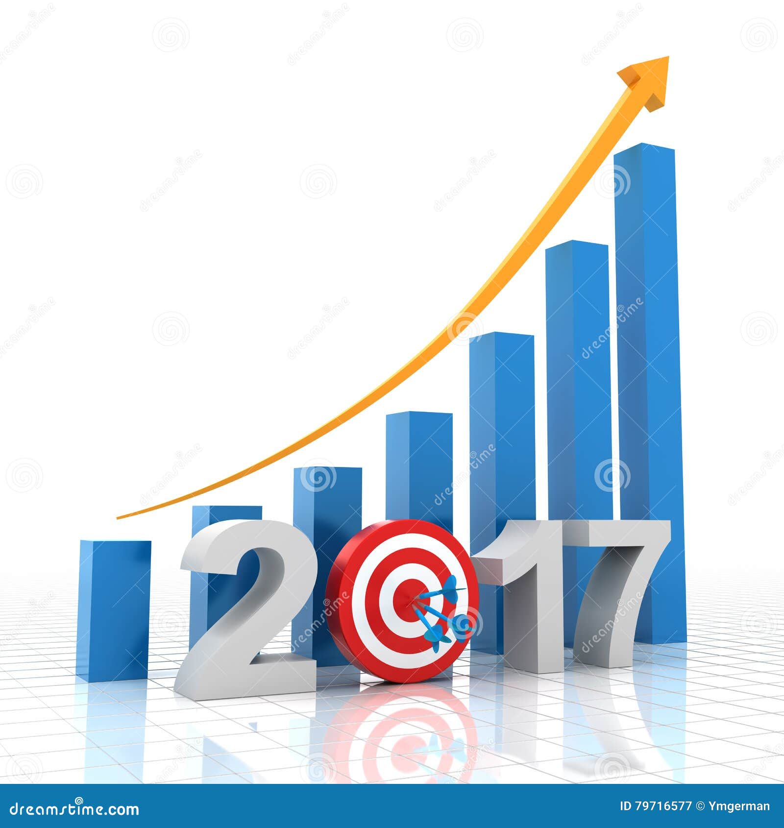 Objectif De Croissance 2017 Illustration Stock - Illustration du ...