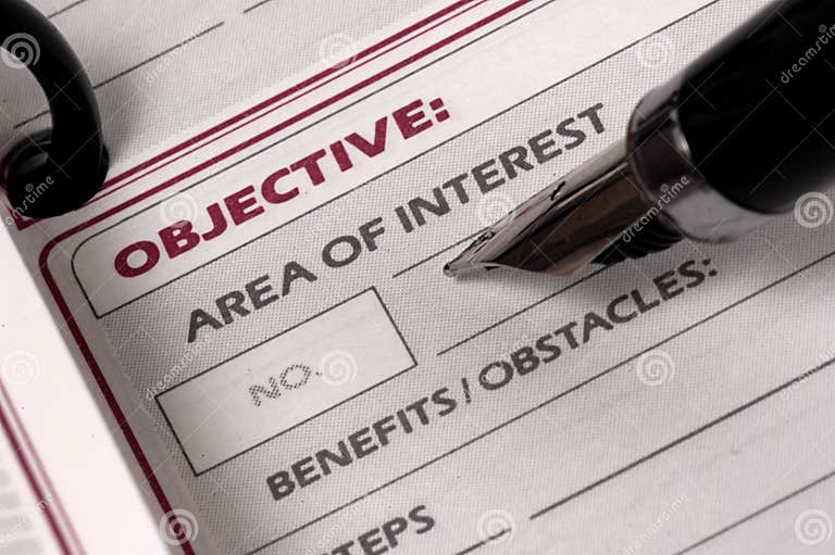 Objective stock photo. Image of objective, ideas, benefits - 24624