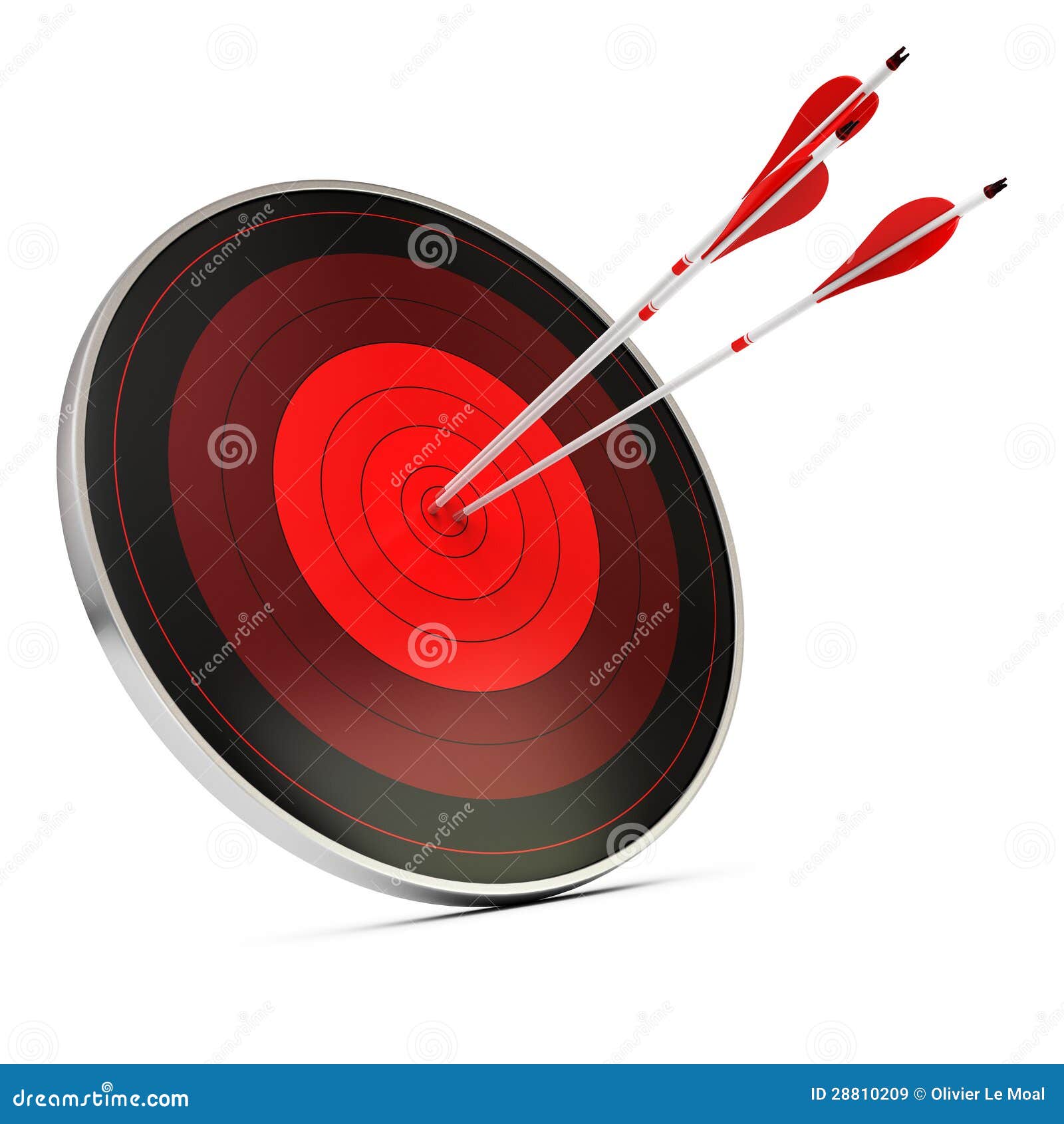 Dart On White Background. Isolated 3D Royalty-Free Illustration ...