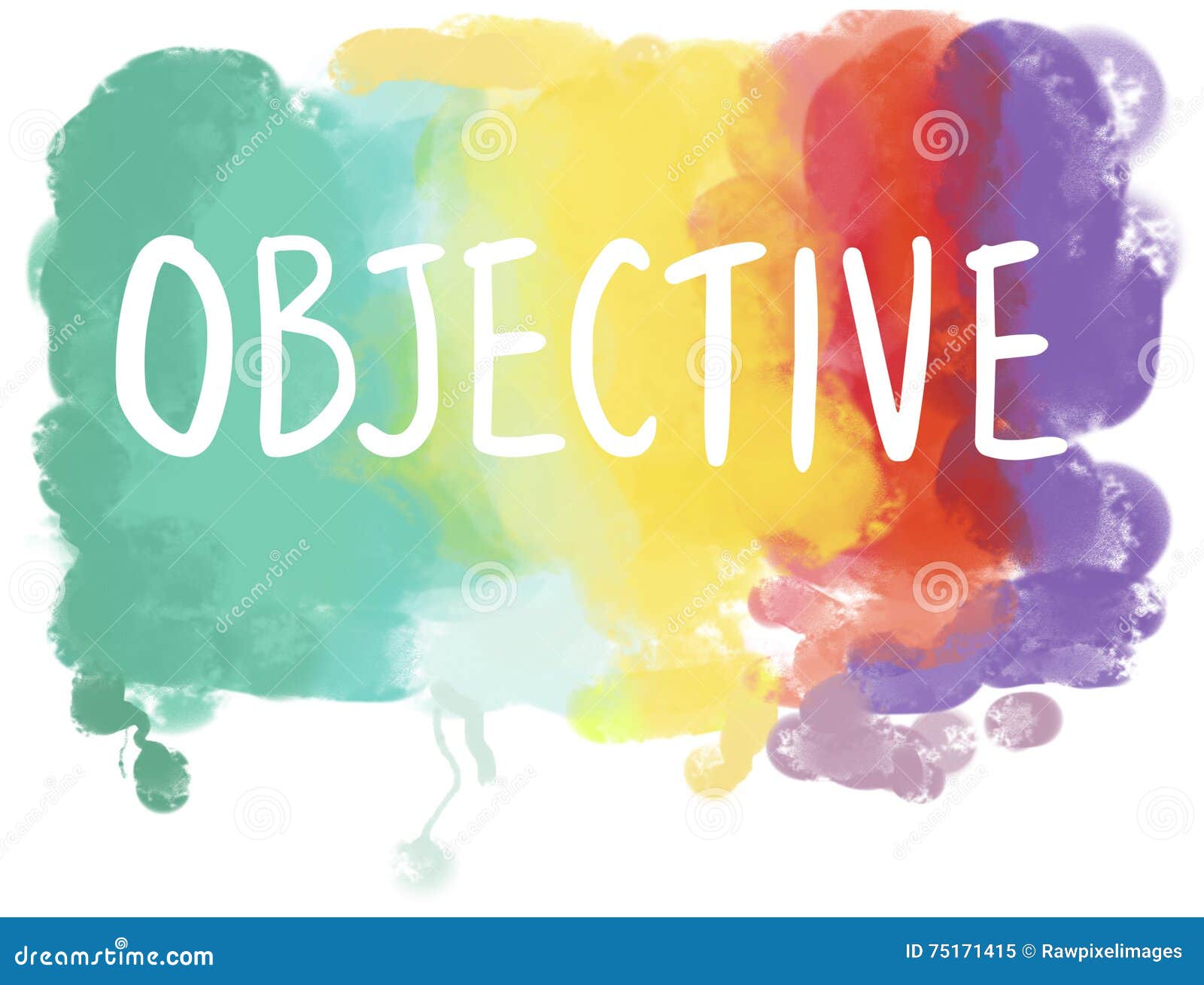 Objective Aim Strategy Target Vision Concept Stock Image - Image of ...