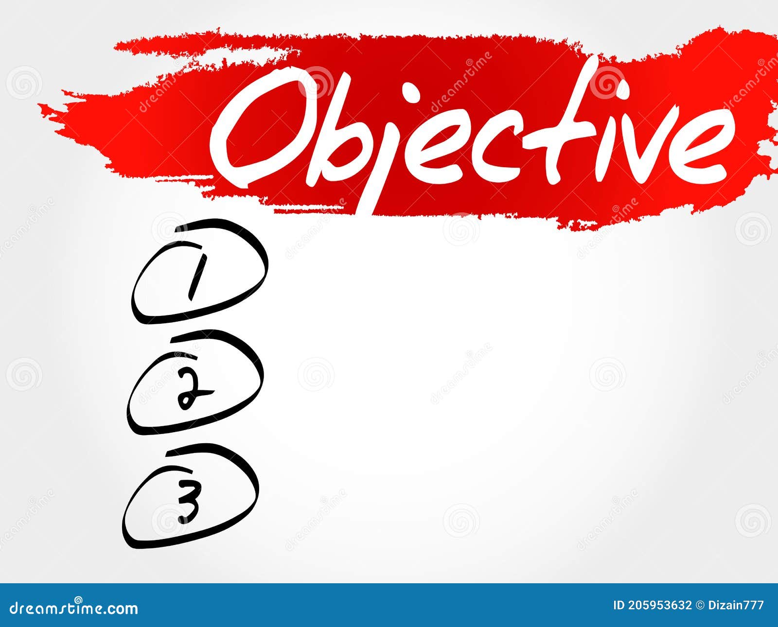 Objective blank list stock illustration. Illustration of organize ...