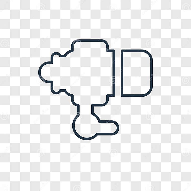 Objective Concept Vector Linear Icon Isolated on Transparent Background ...