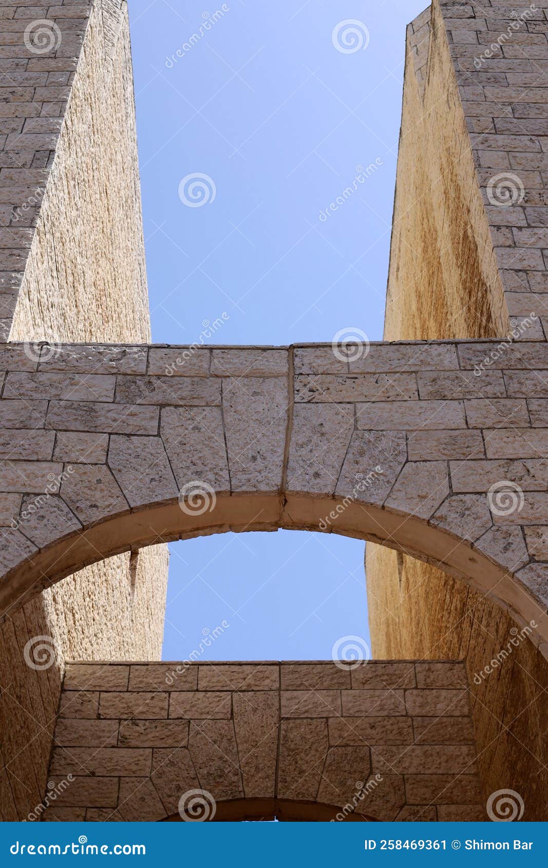 Geometric Architectural Details in the Construction of Buildings and Structures in Israel. Stock ...
