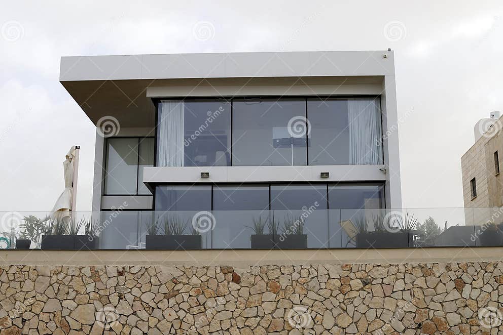 Geometric Architectural Details in the Construction of Buildings and Structures in Israel. Stock ...