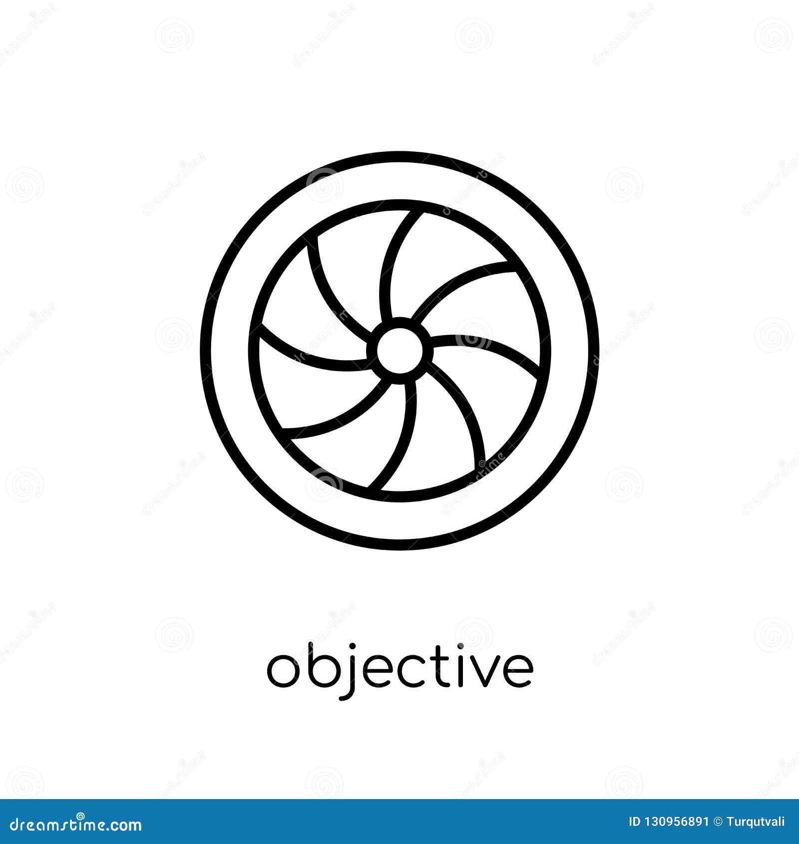 Objective Icon from Collection. Stock Vector - Illustration of accurate ...