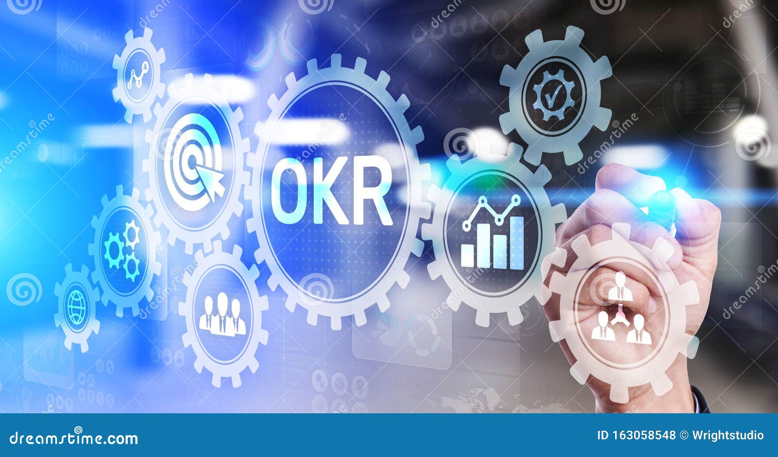 Objective Key Results Business Technology Process Improvement Concept ...