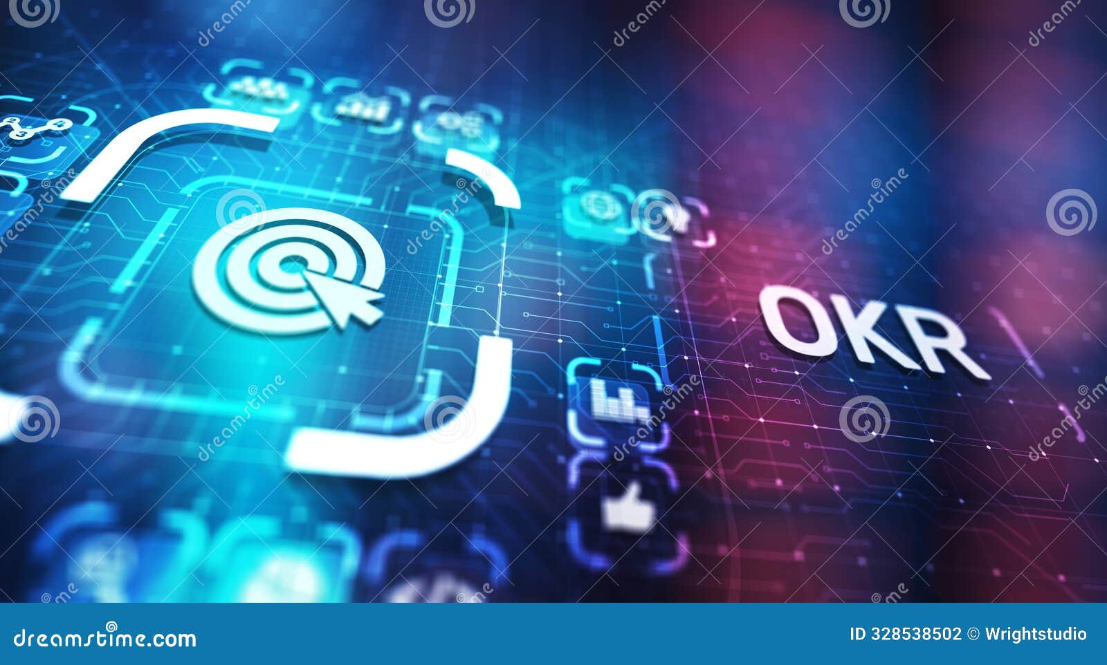 Objective Key Results Business Technology Process Improvement Concept ...