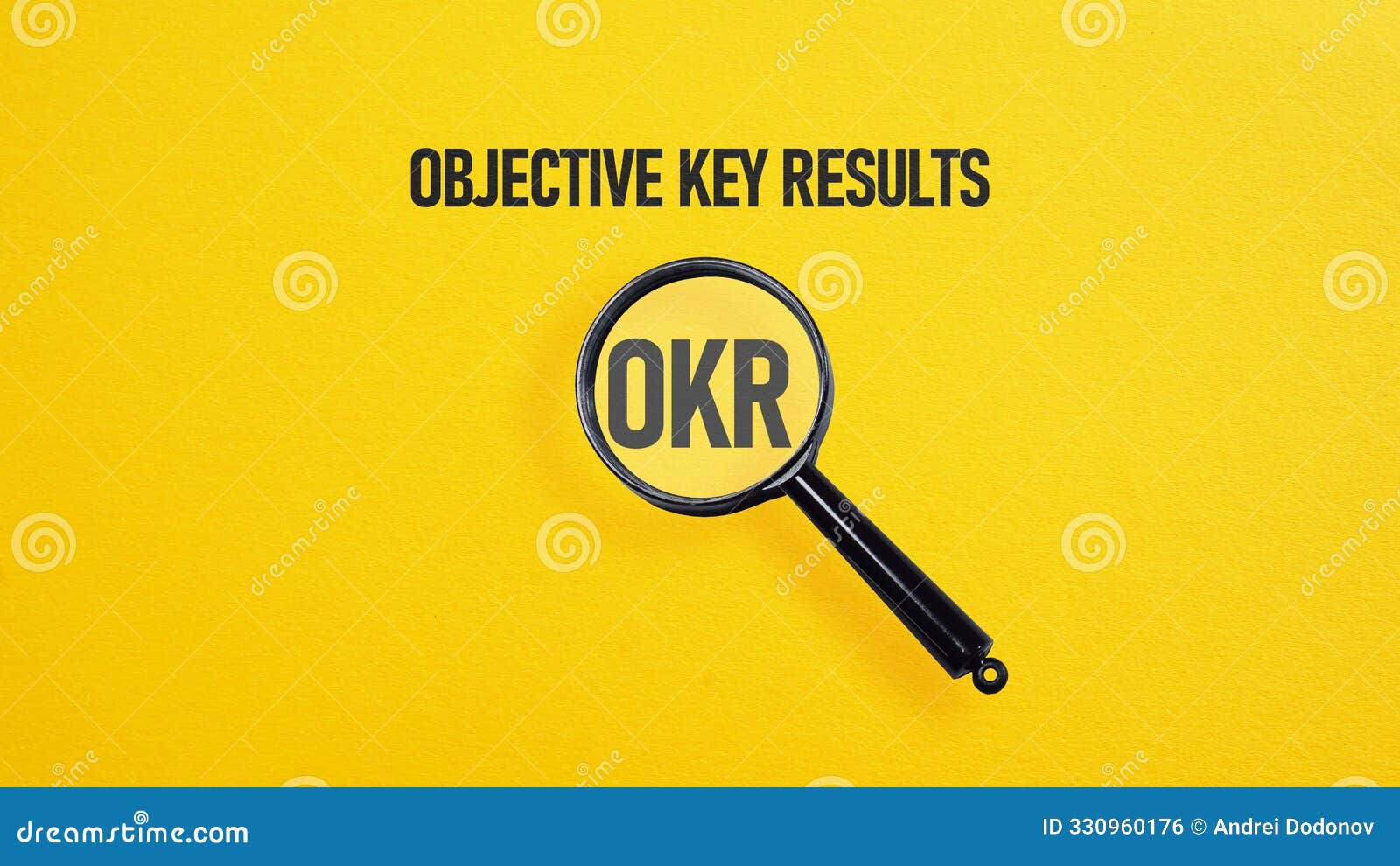 Objective Key Results OKR is Shown Using the Text Stock Photo - Image ...
