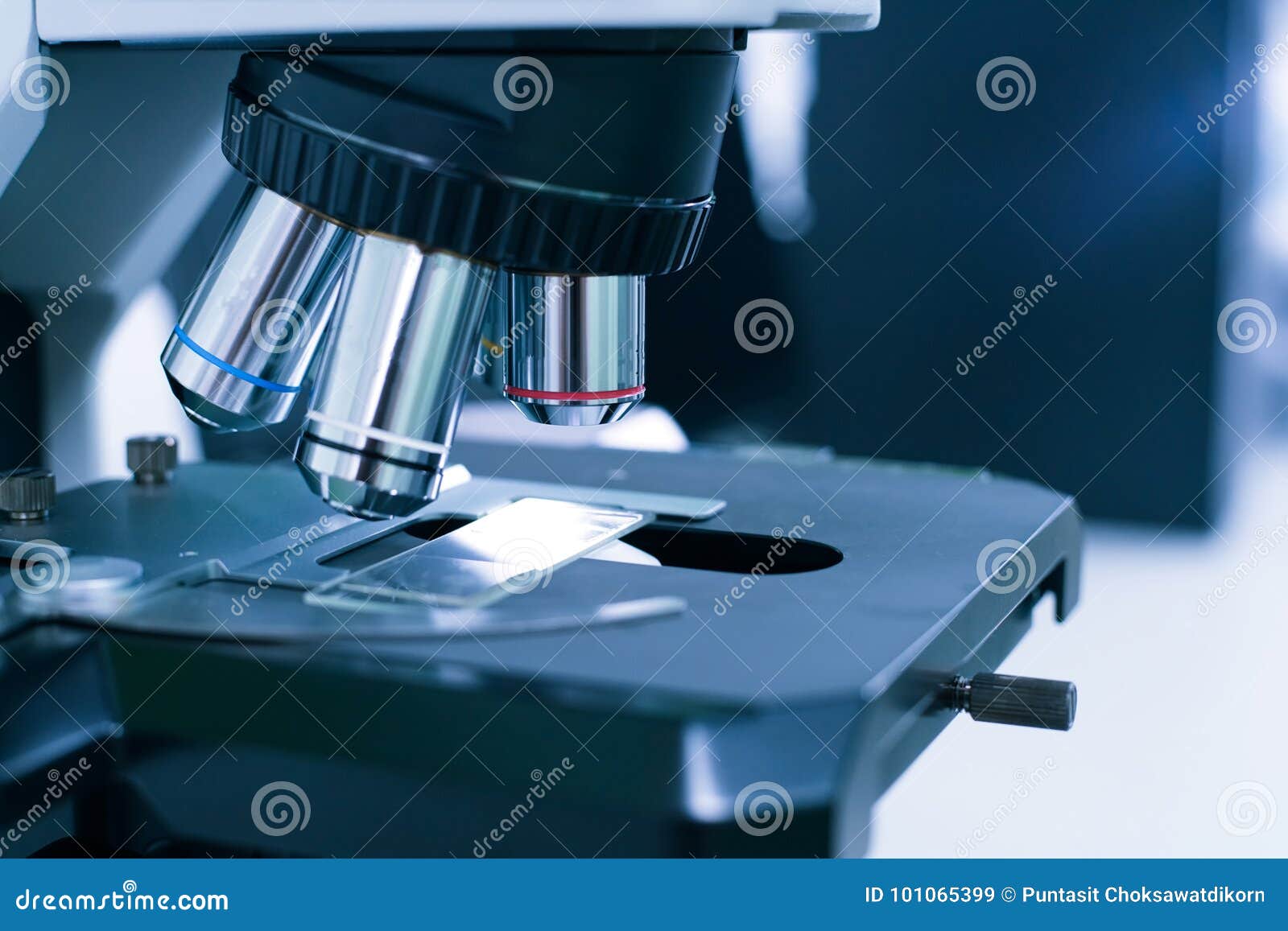 Objective Lens of Microscope Stock Image - Image of microscopy ...