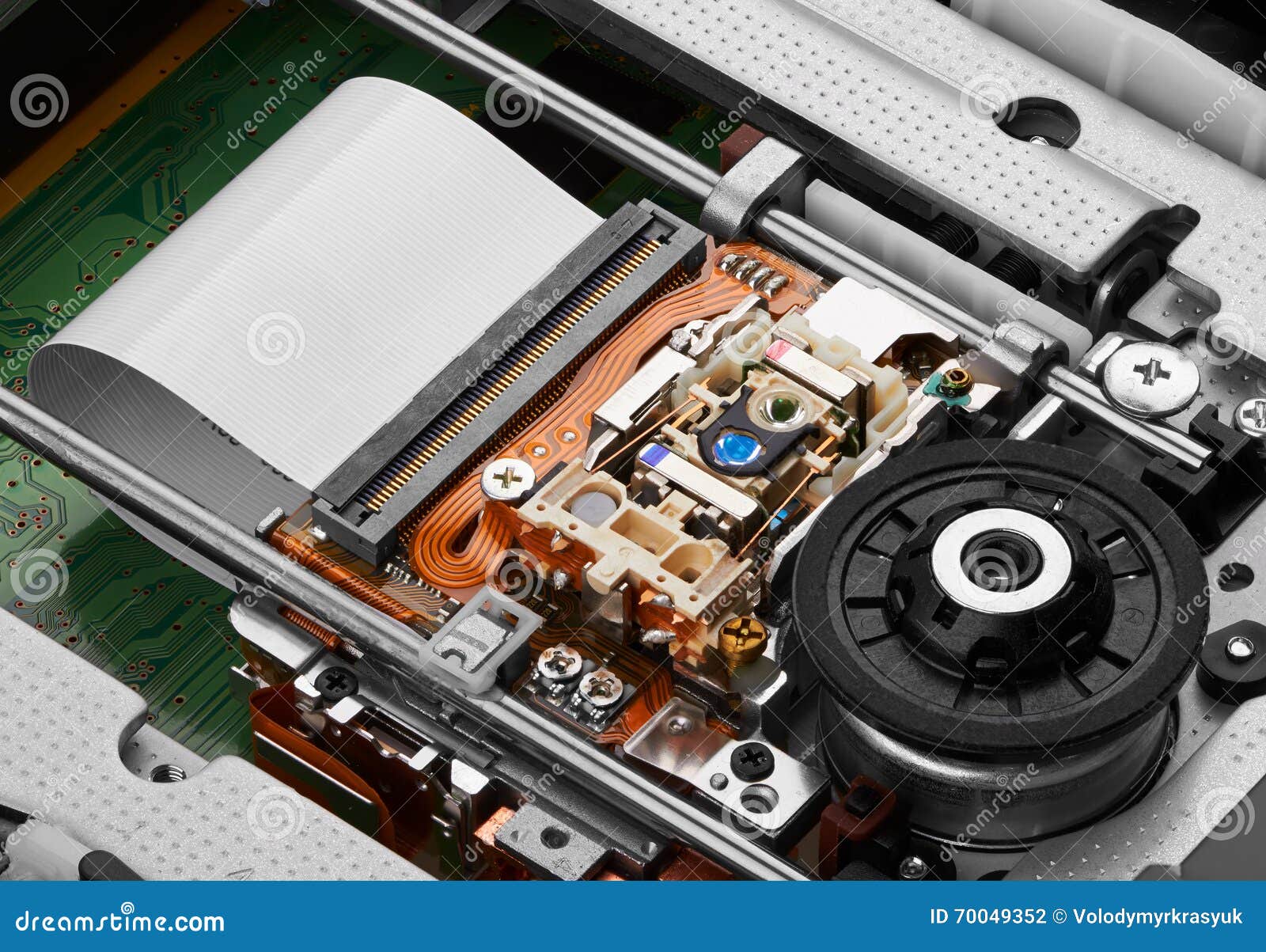 Objective Lens and Spindle Cd-rom Drive Stock Photo - Image of laser ...