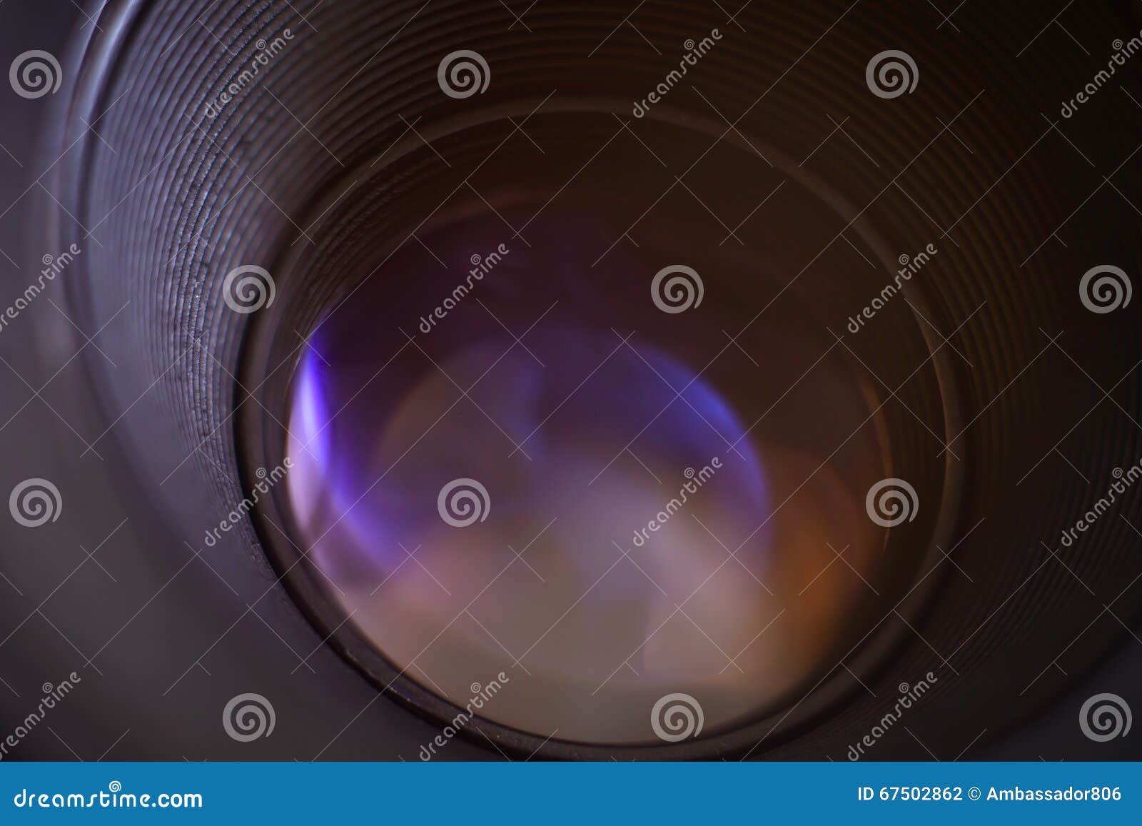 Objective with Lense Reflections Stock Photo - Image of instrument ...