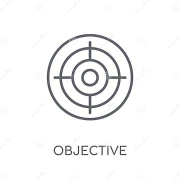 Objective Linear Icon. Modern Outline Objective Logo Concept on Stock ...