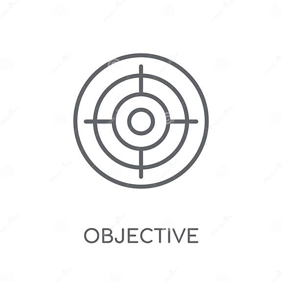 Objective Linear Icon. Modern Outline Objective Logo Concept on Stock ...