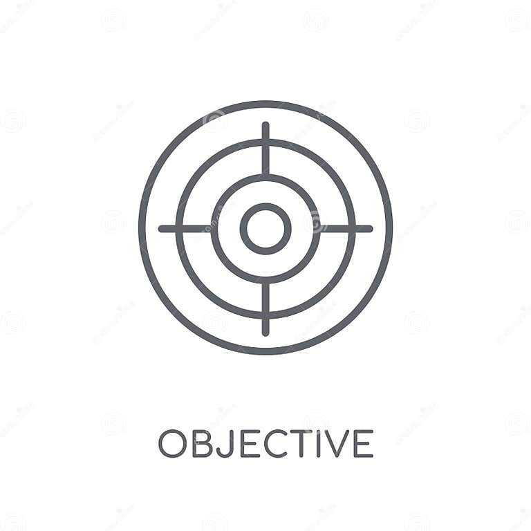 Objective Linear Icon. Modern Outline Objective Logo Concept on Stock ...
