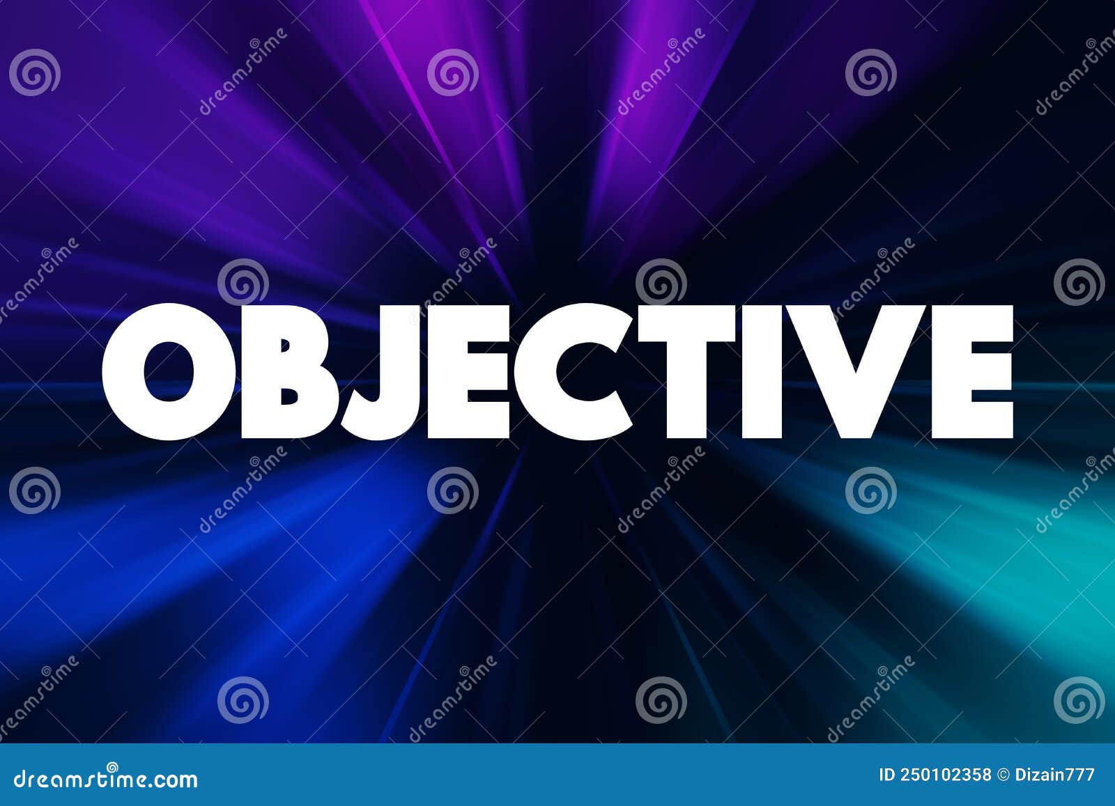 Objective Text Quote, Concept Background Stock Illustration ...