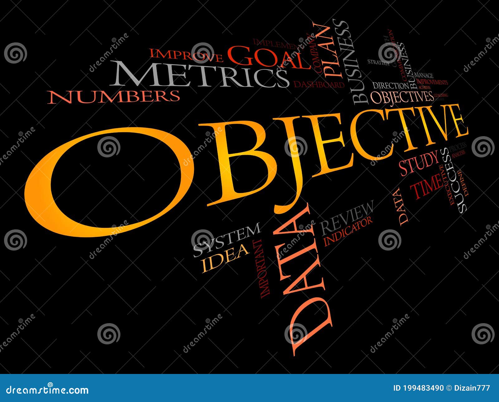 Objective Word Cloud Royalty-Free Stock Photo | CartoonDealer.com #89132901
