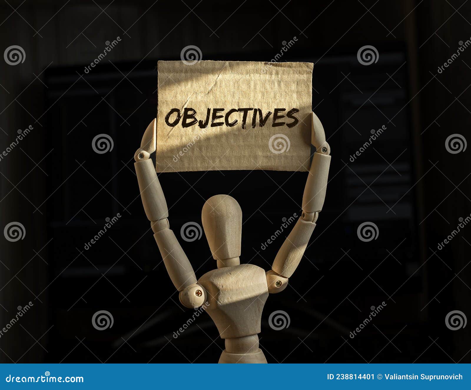 Objective Word. Goal, Aim and Target Concept Stock Image - Image of ...