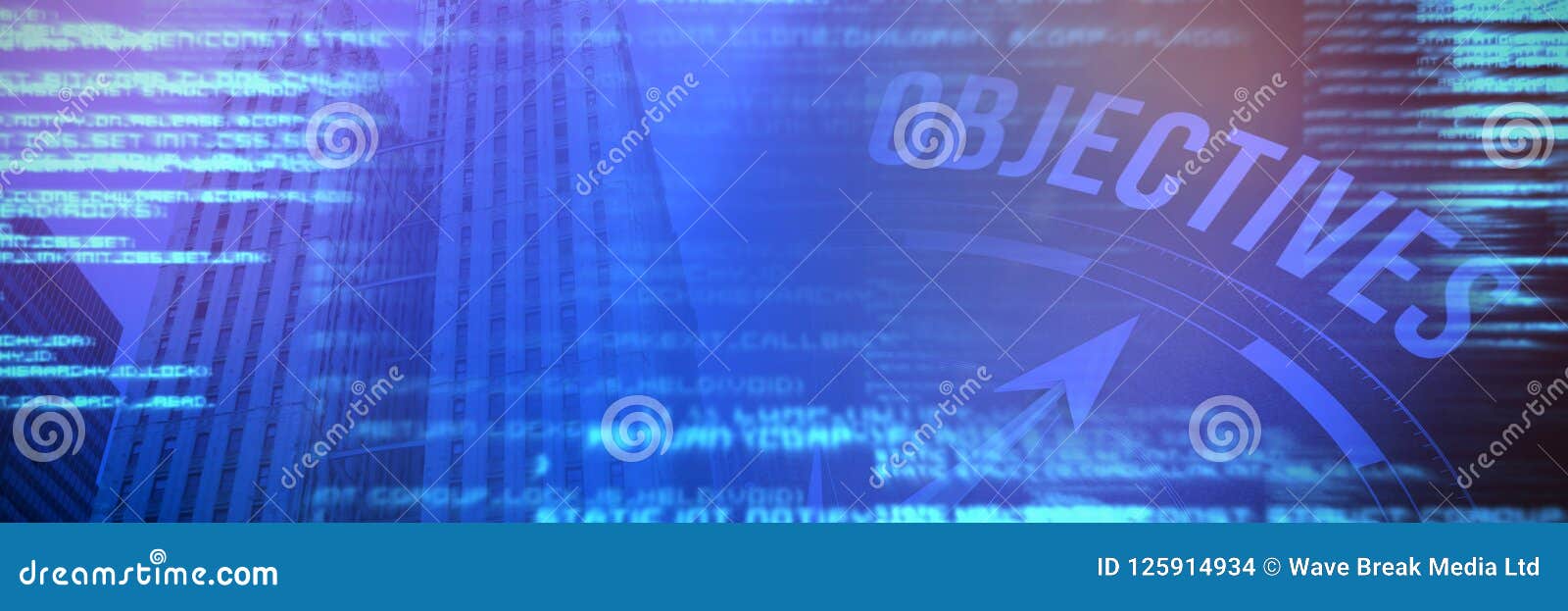 Composite Image of Objectives Against Grey Background Stock Photo ...