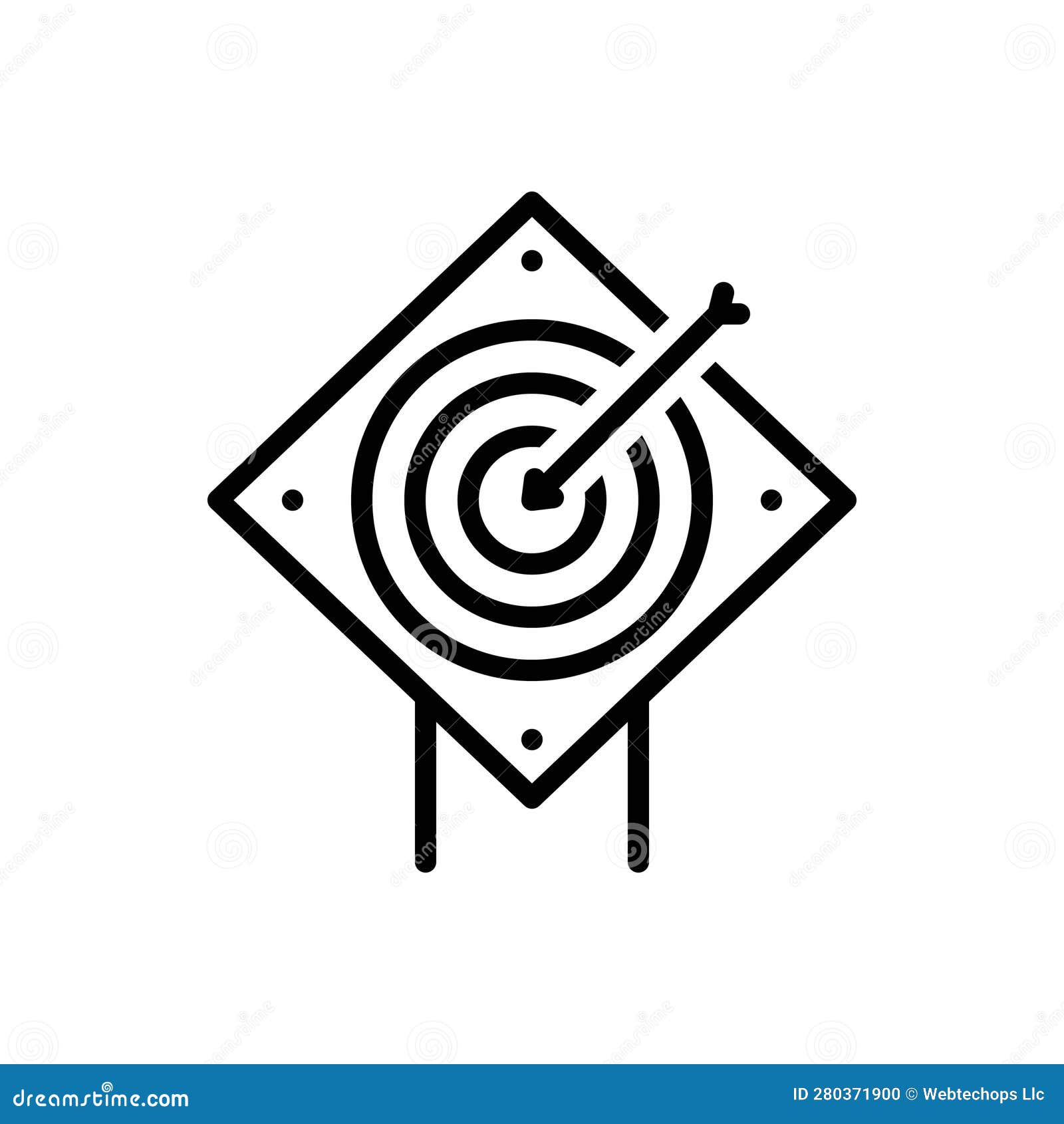 OKR Icon, Objectives And Key Results, Line Design Vector Illustration ...