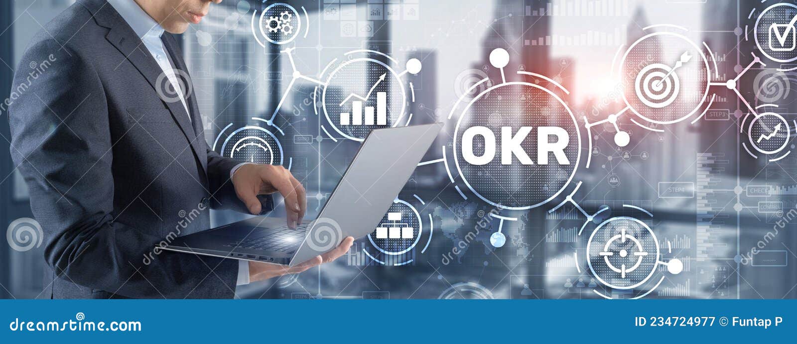 Objectives and Key Results OKR. Methods for Project Management Stock ...