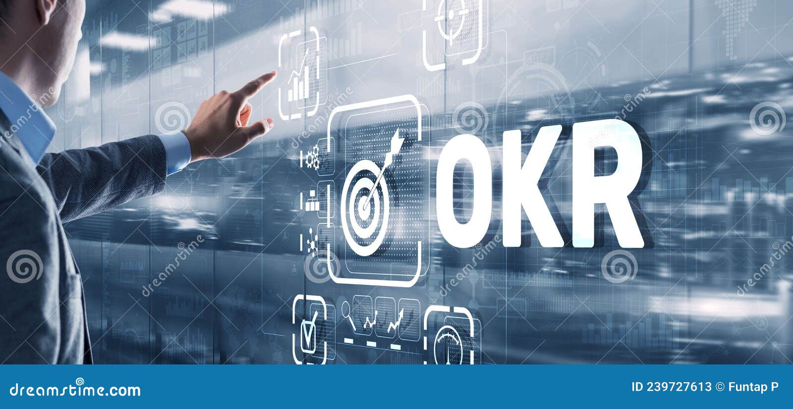 Objectives and Key Results OKR. Methods for Project Management Stock ...