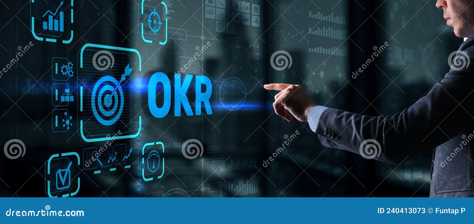 Objectives and Key Results OKR. Methods for Project Management Stock ...