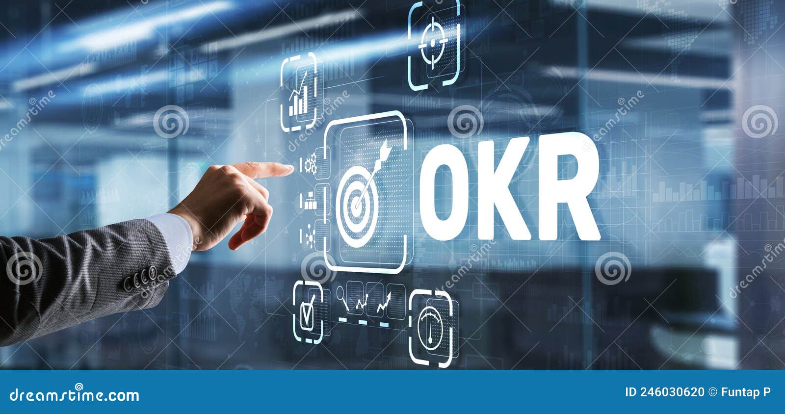 Objectives and Key Results OKR. Methods for Project Management Stock ...