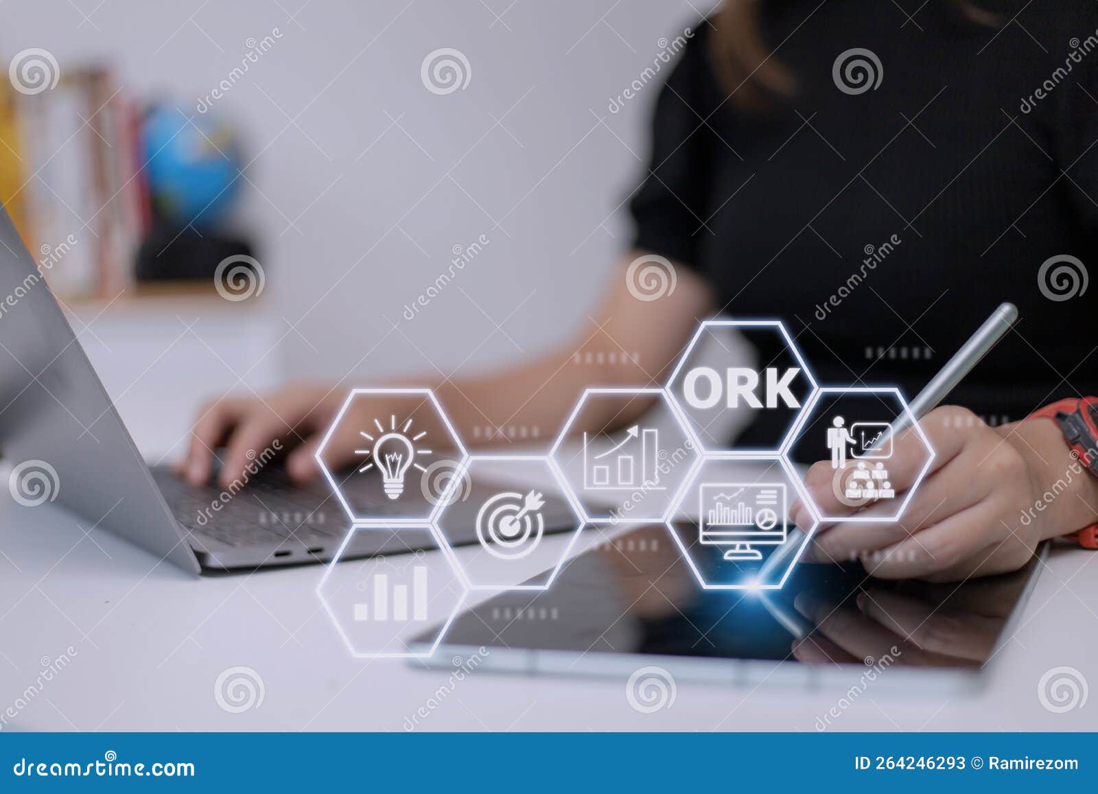 Objectives and Key Results OKR. Methods for Project Management Stock ...