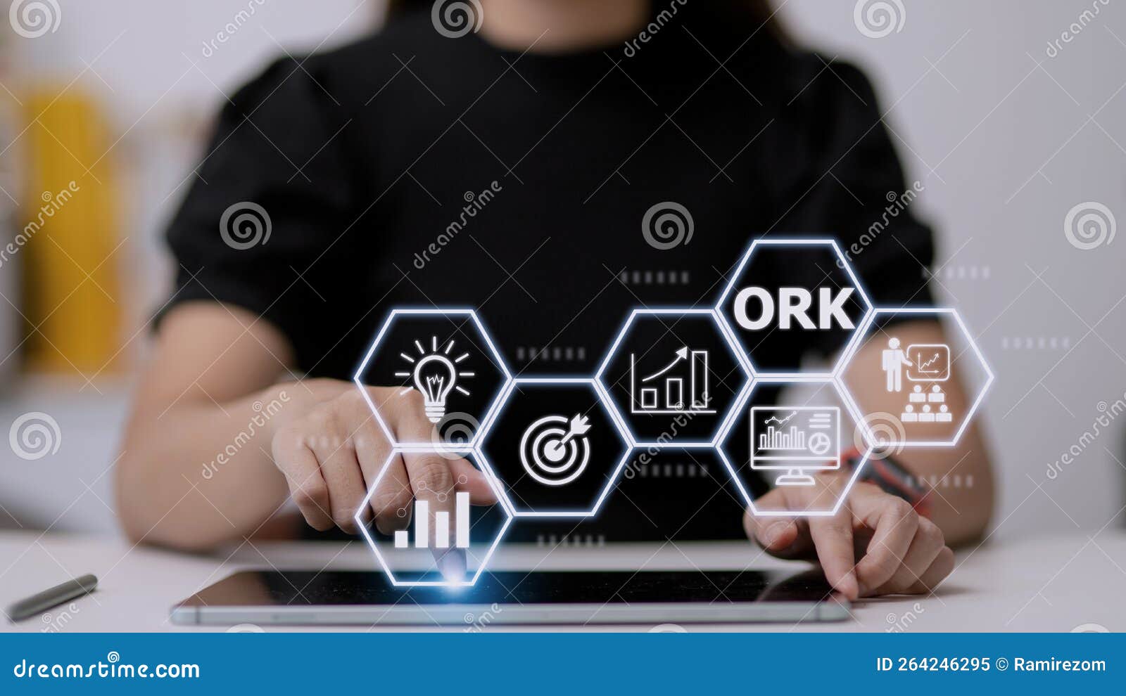 Objectives and Key Results OKR. Methods for Project Management Stock ...