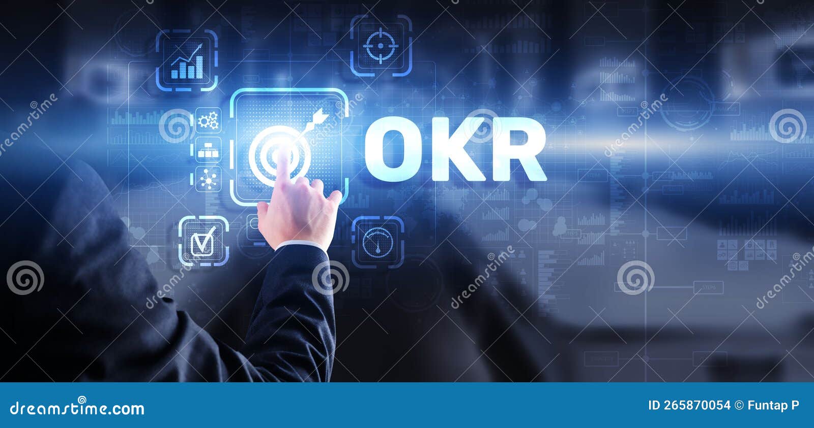 Objectives and Key Results OKR. Methods for Project Management Stock ...