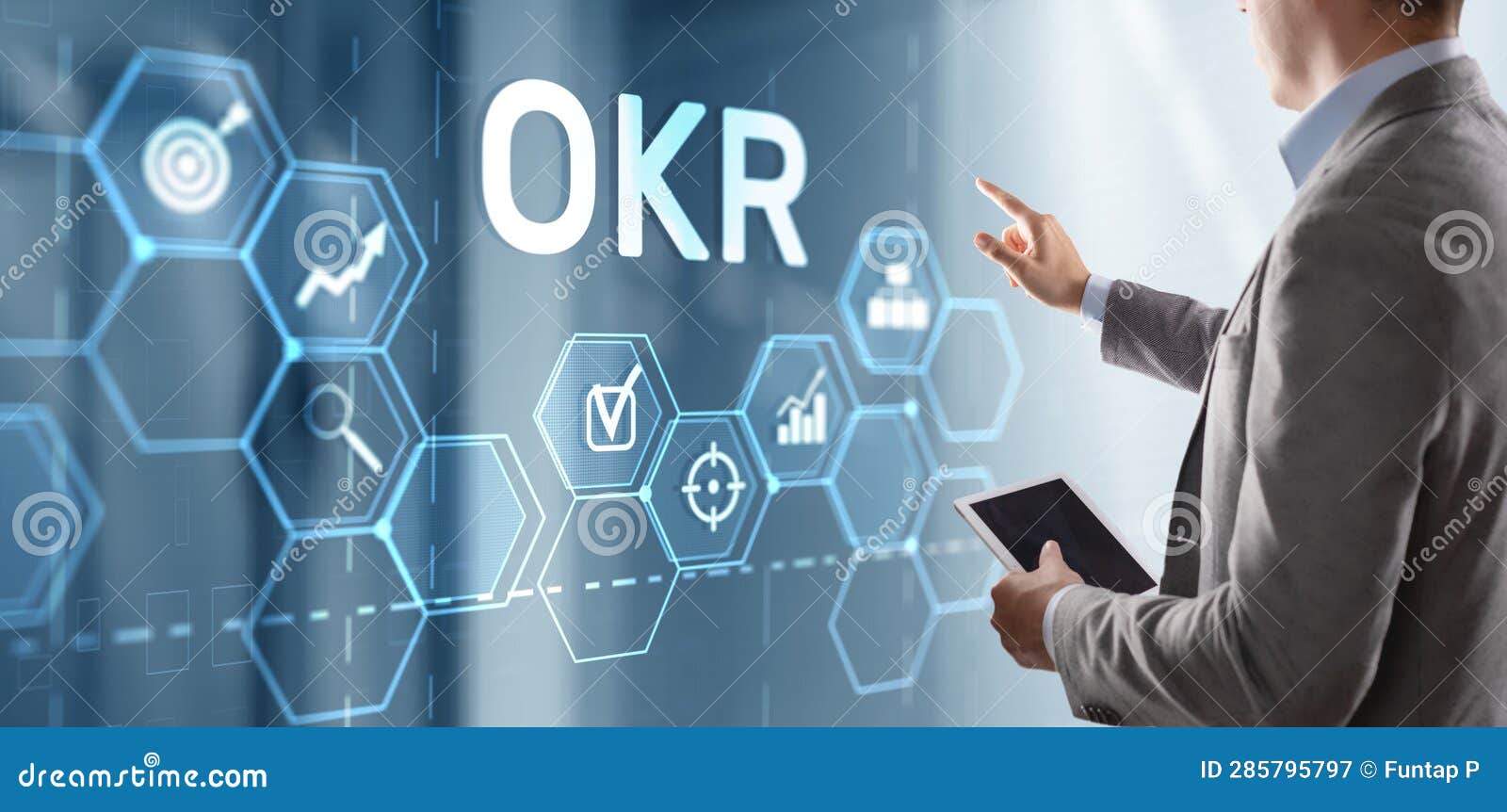 Objectives and Key Results OKR. Methods for Project Management Stock ...