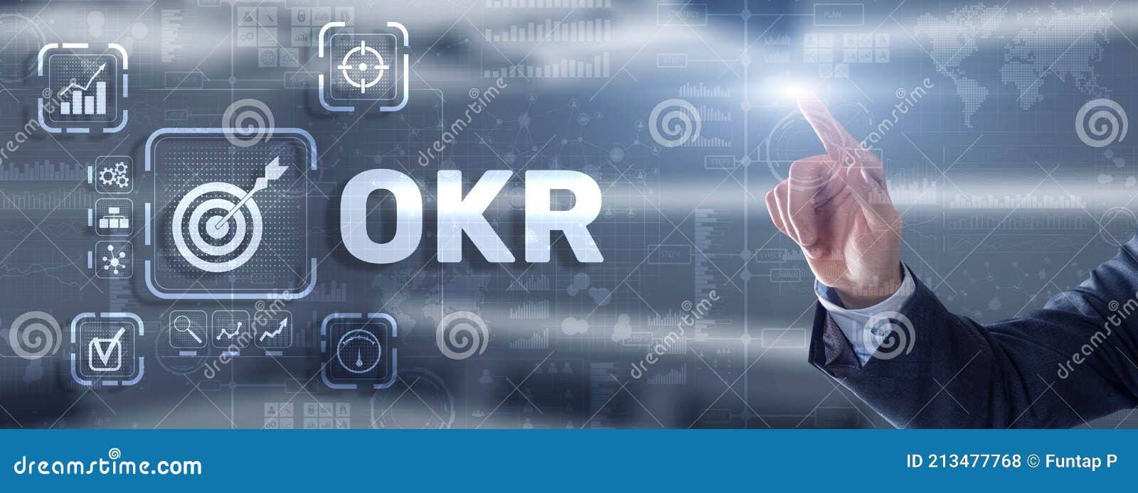 Objectives and Key Results OKR. Methods for Project Management Stock ...