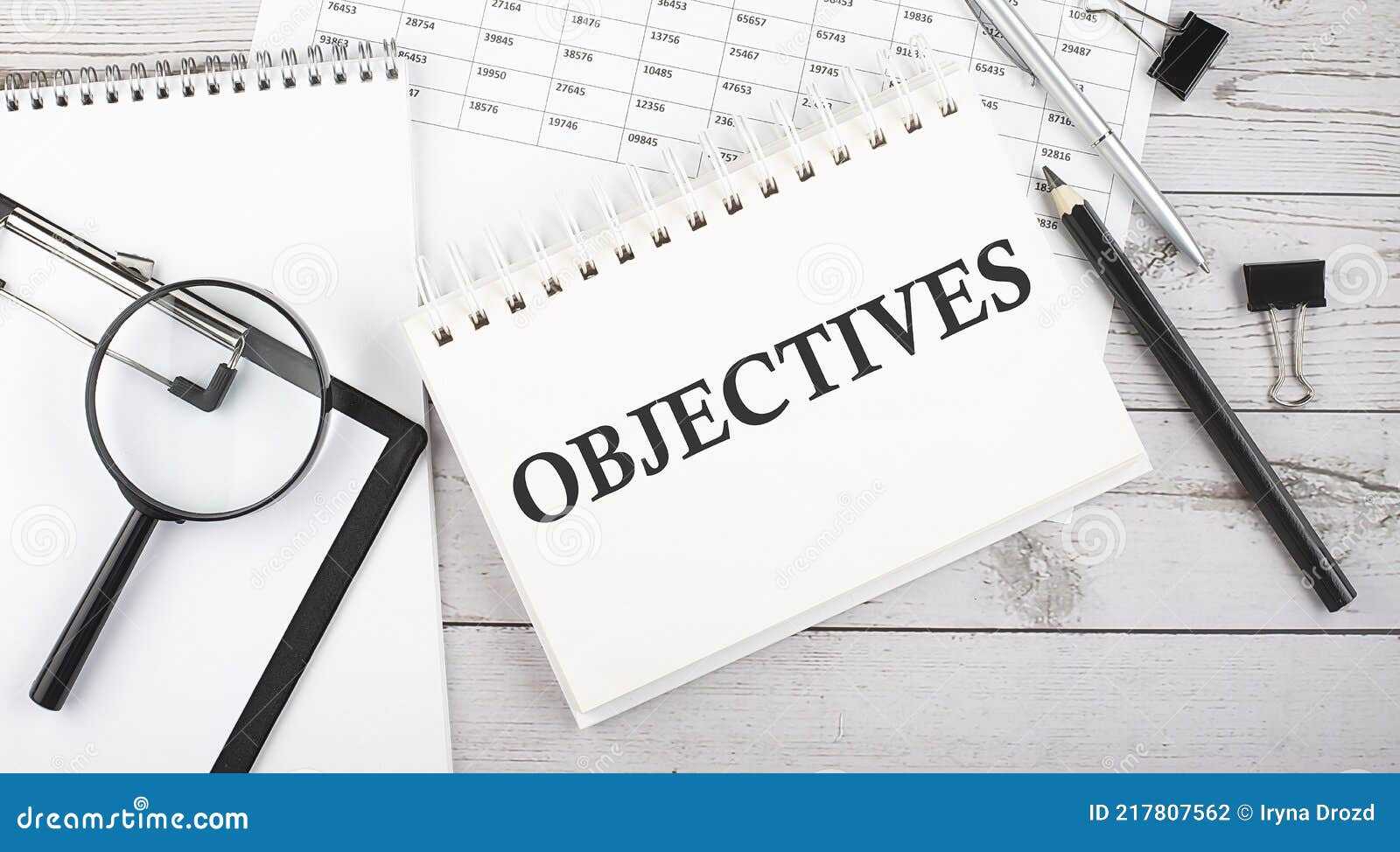 OBJECTIVES . Text Written on Notepad with Office Tools and Documents ...
