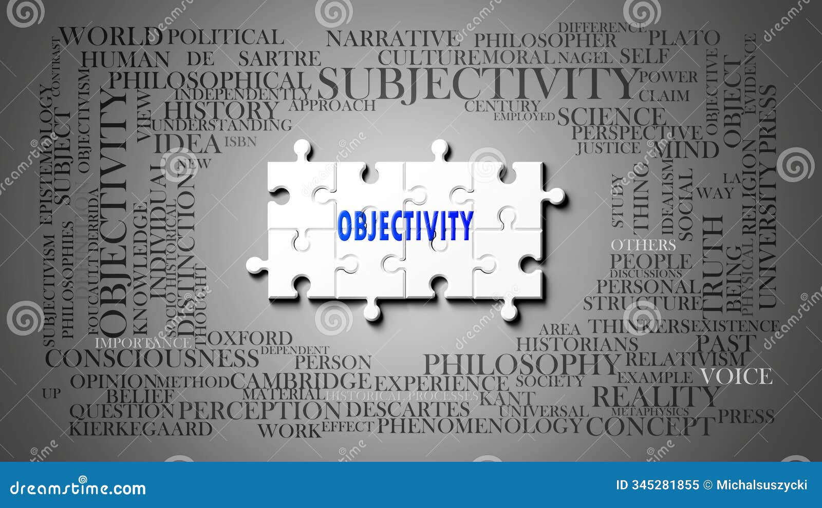 Objectivity Complex Like A Puzzle - Pictured As Word Objectivity On A ...