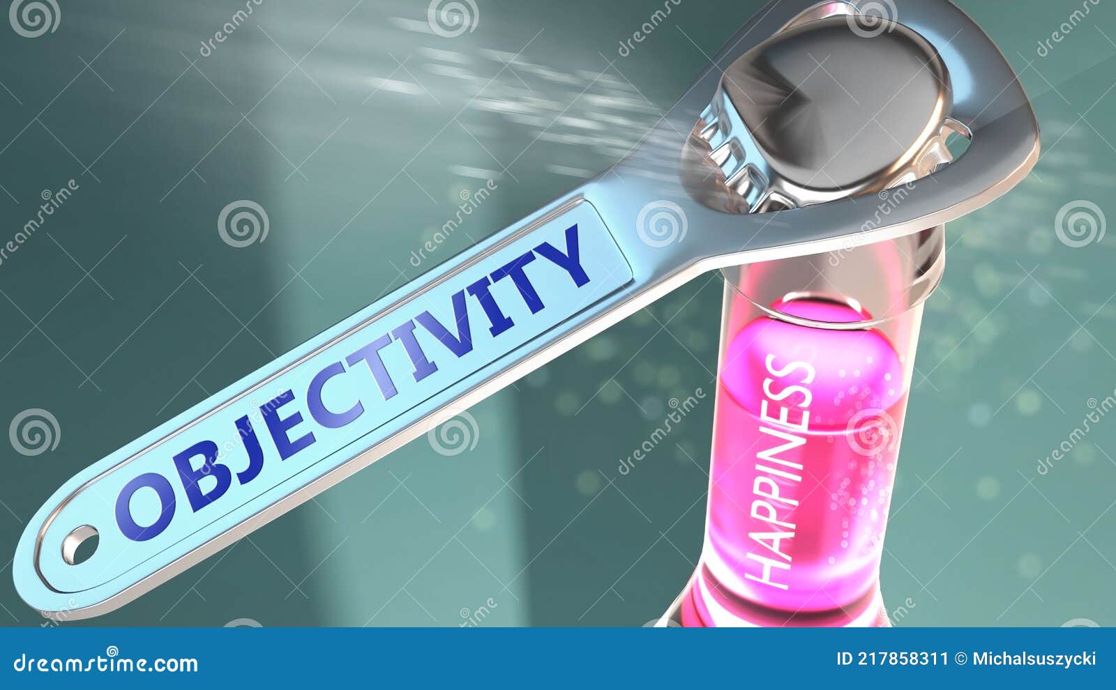 Objectivity Brings Success - Pictured As Word Objectivity On A Pool ...